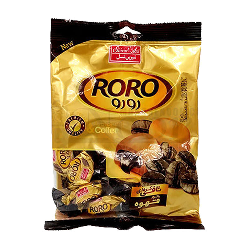 Shirin Asal Roro Toffee Caramel Coffee | تافی رورو کره ای مغزدار با کرم ...