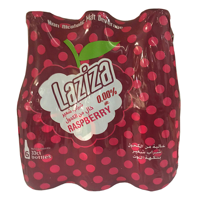 Laziza Strawberry Non Alcoholic Malt Beverage 6 x 330 ml | نوشیدنی مالت ...